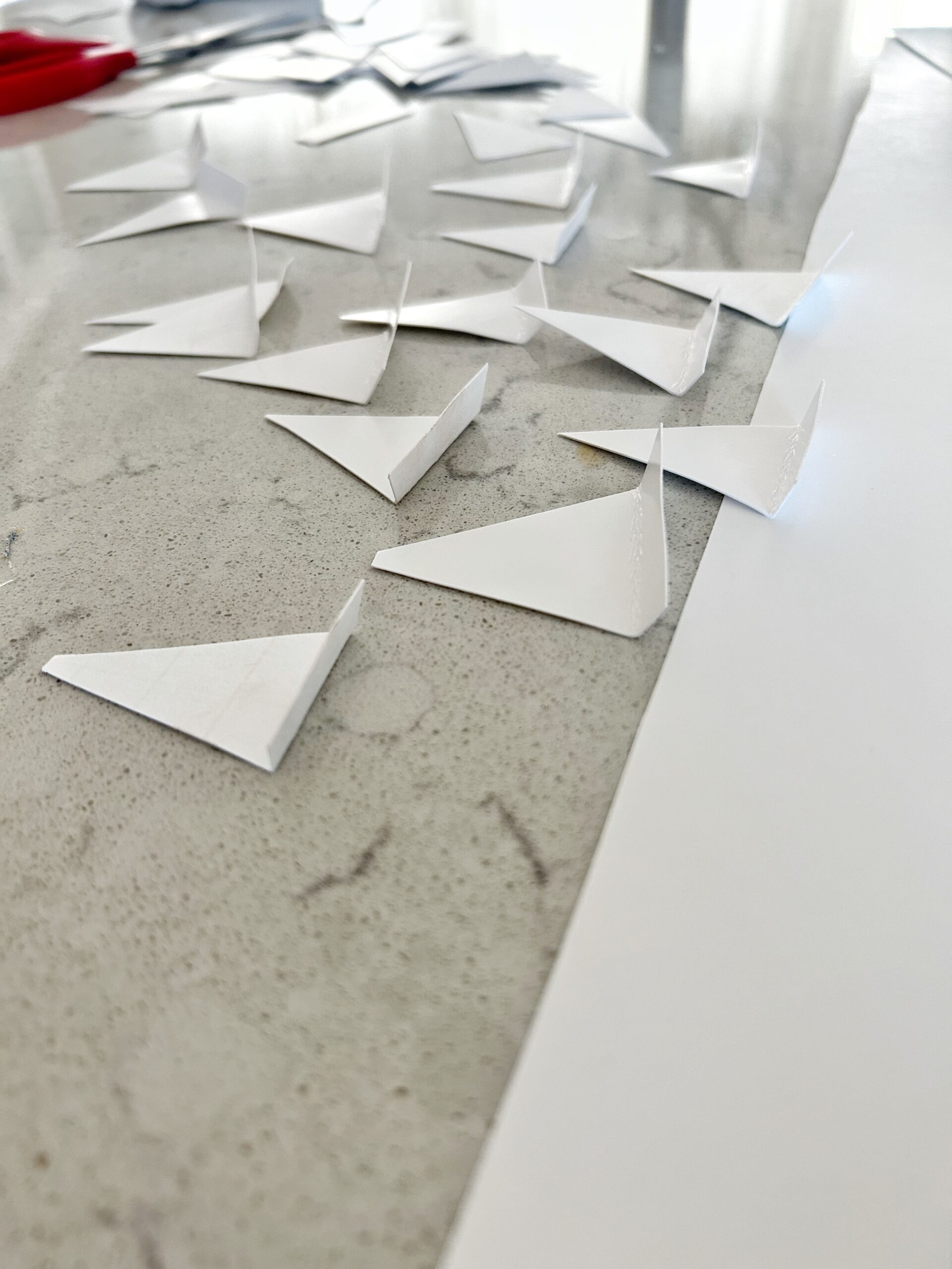 DIY Poster Board Christmas Trees - Family and the Lake House