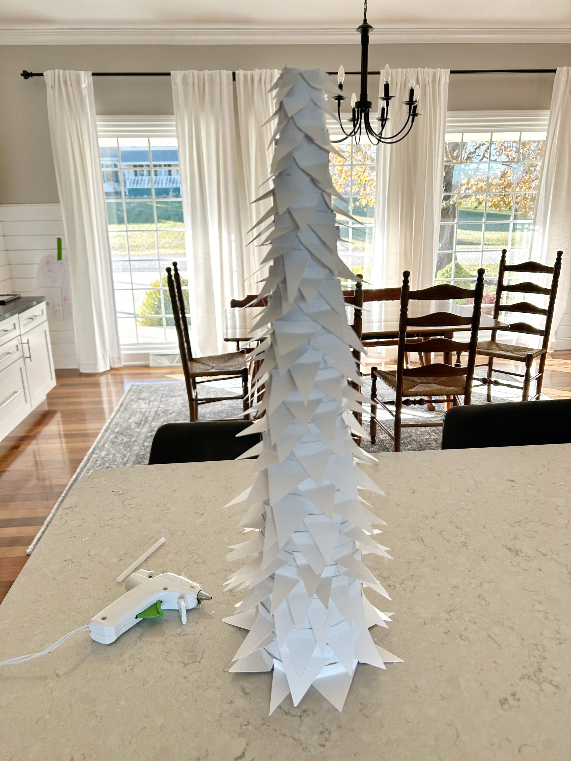 DIY Poster Board Christmas Trees - Family and the Lake House