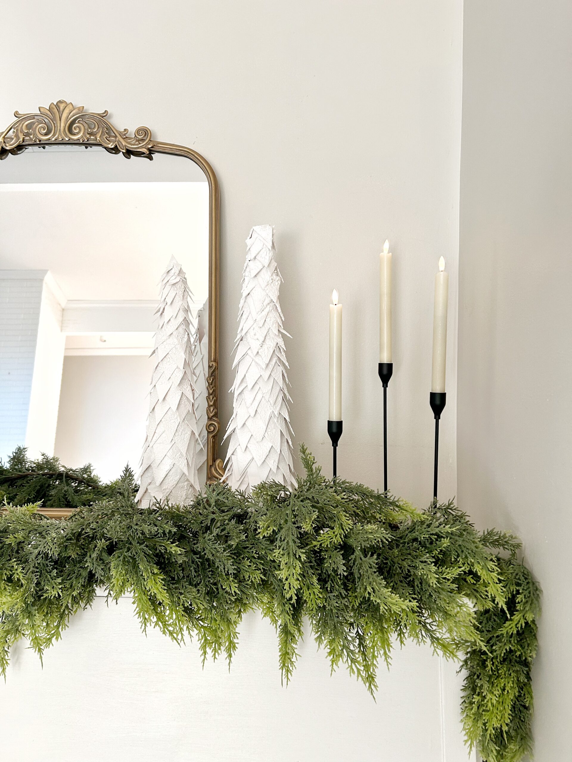 DIY Poster Board Christmas Trees - Family and the Lake House