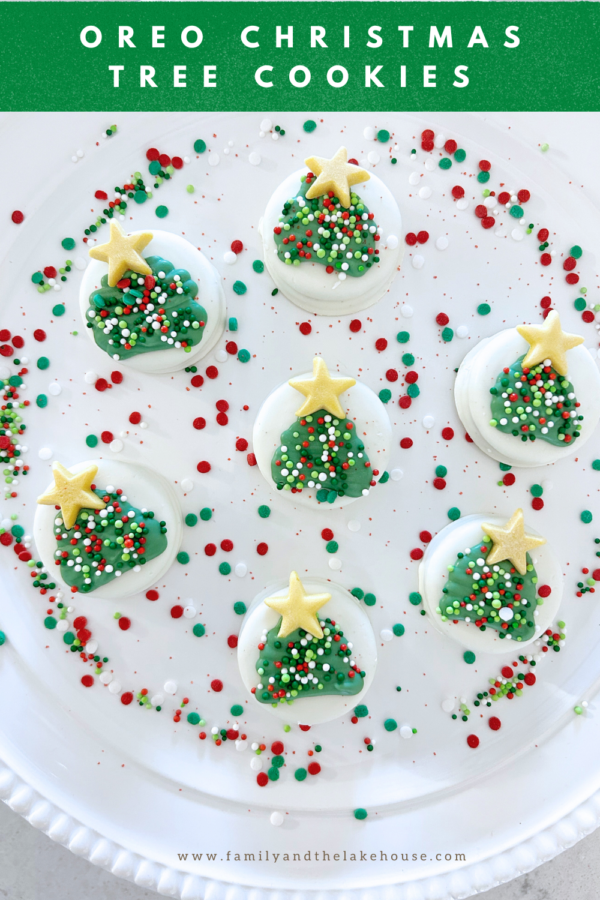 Easy Oreo Christmas Cookie Tree Treats - Family and the Lake House